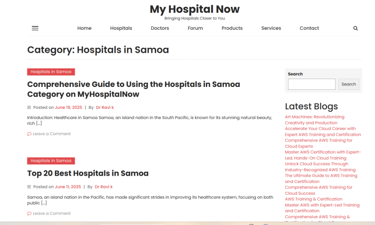 A Comprehensive Guide to Hospitals in Samoa | MyHospitalNow - Best Eye ...