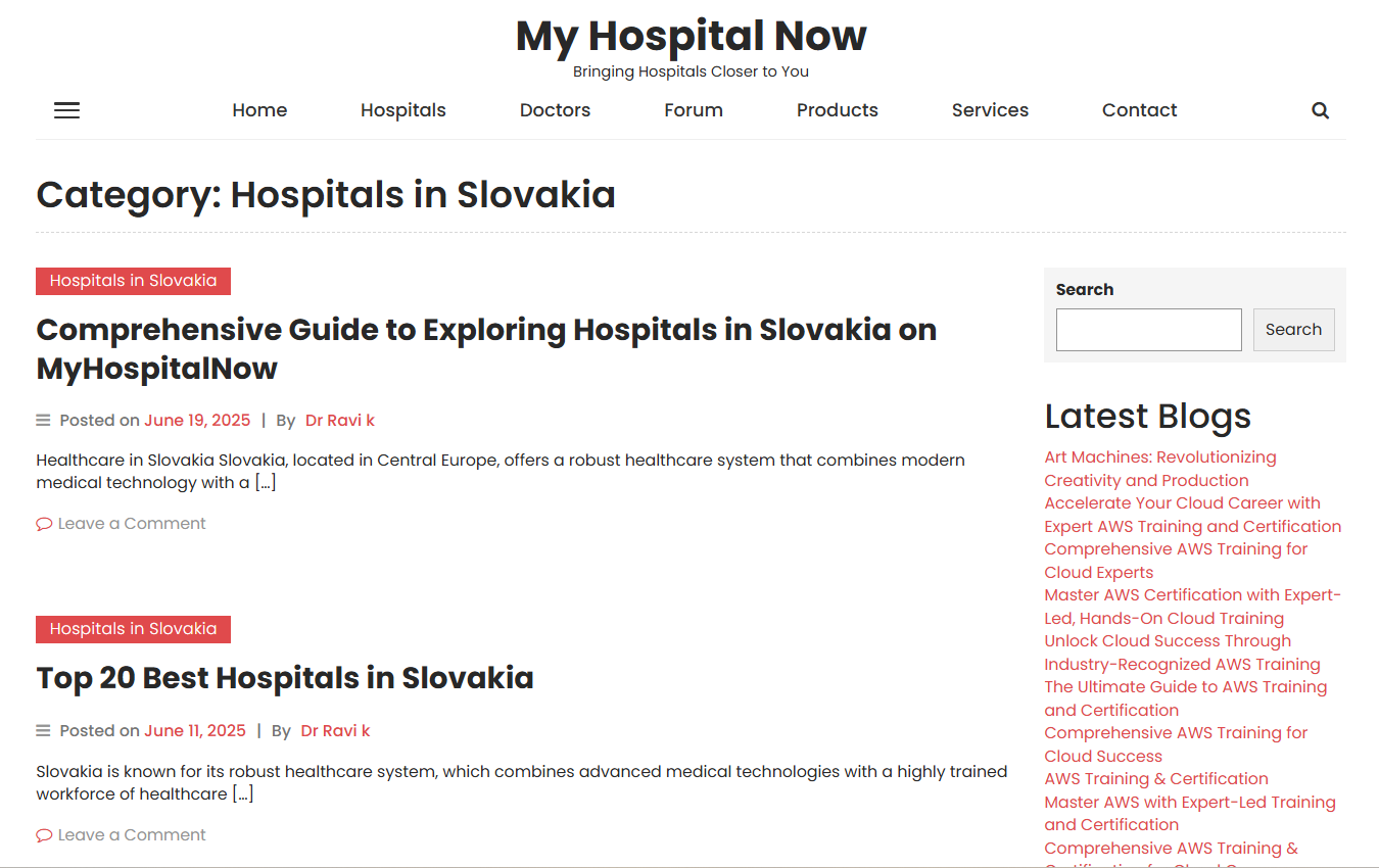 A Comprehensive Guide to Hospitals in Slovakia | MyHospitalNow - Best ...